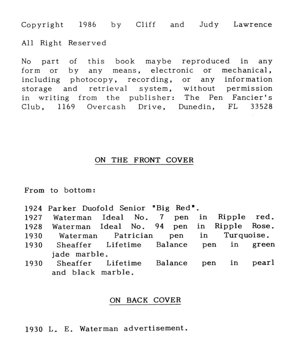 An Illustrated Fountain Pen History