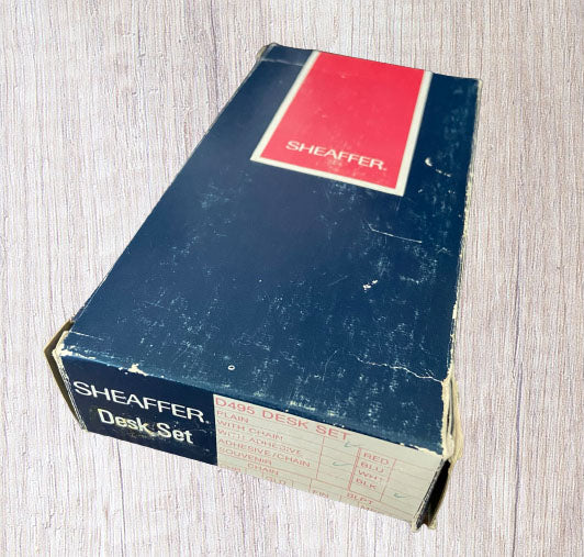 Black Sheaffer desk set