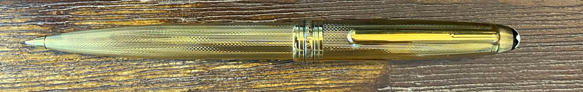 Montblanc Meisterstuck 165 Solitaire Gold Plated Barley Mechanical Pen