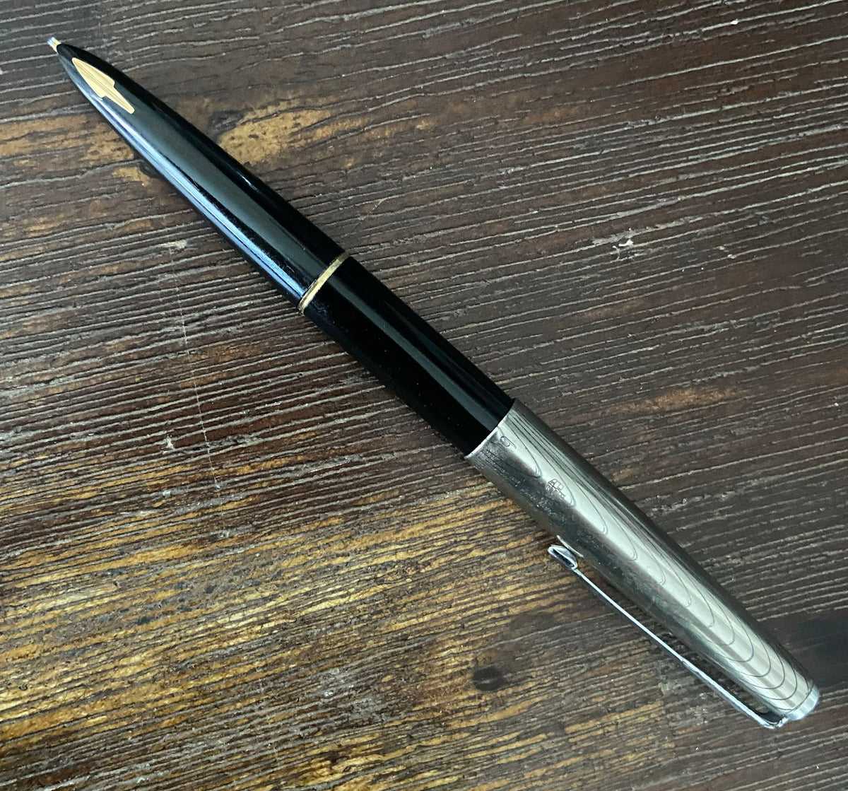 Parker 61 Fountain Pen Mk I - Black with Legacy Cap