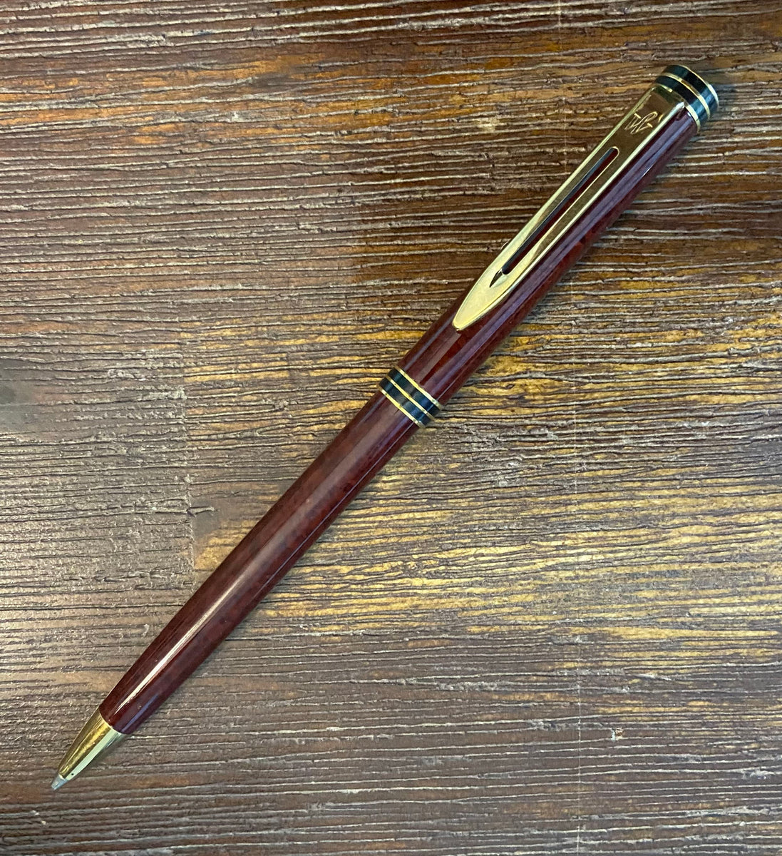Waterman Exclusive Burgundy Marble Rollerball & Pencil set