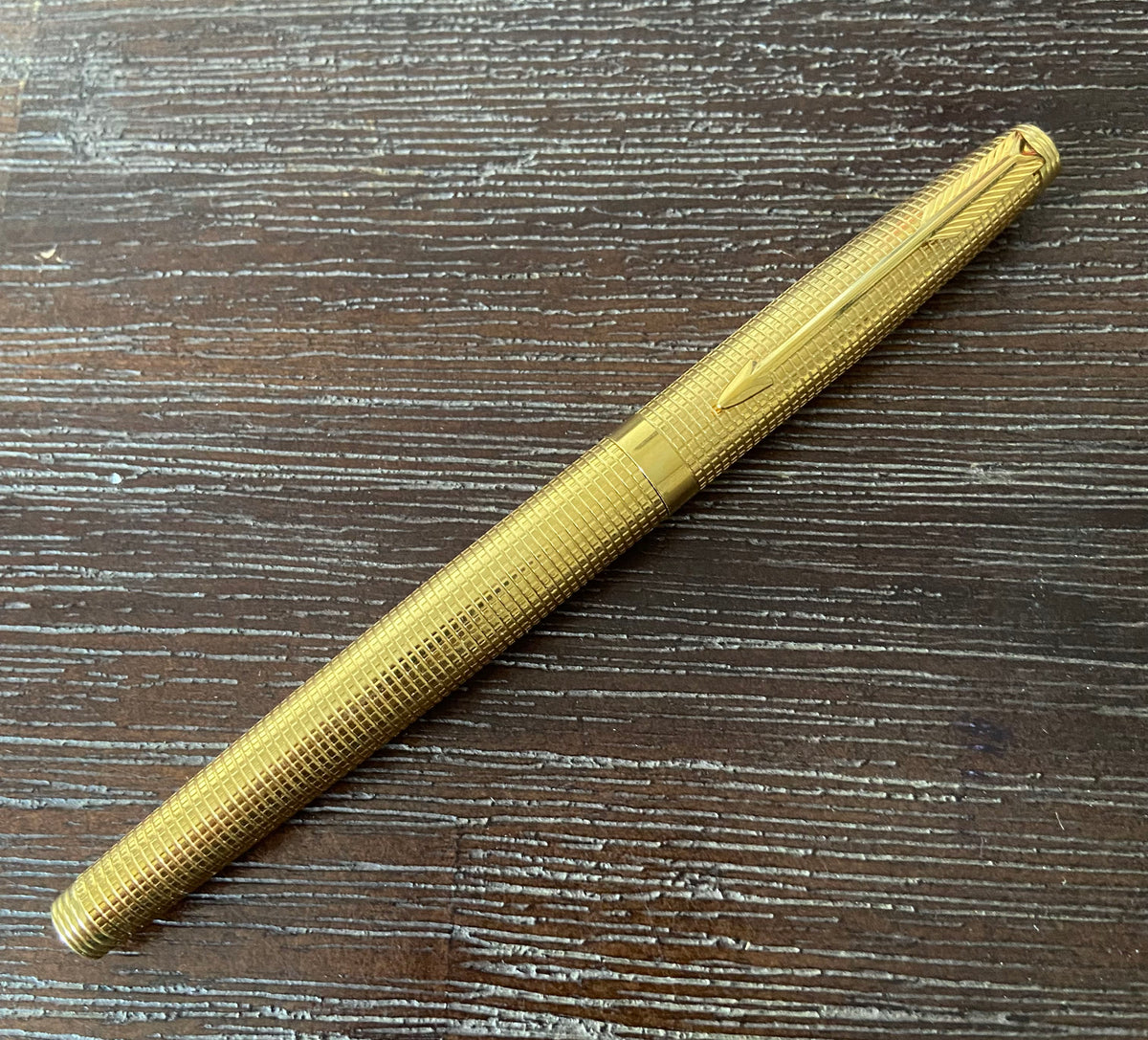 Parker 75 Gold Cross Hatch Pattern