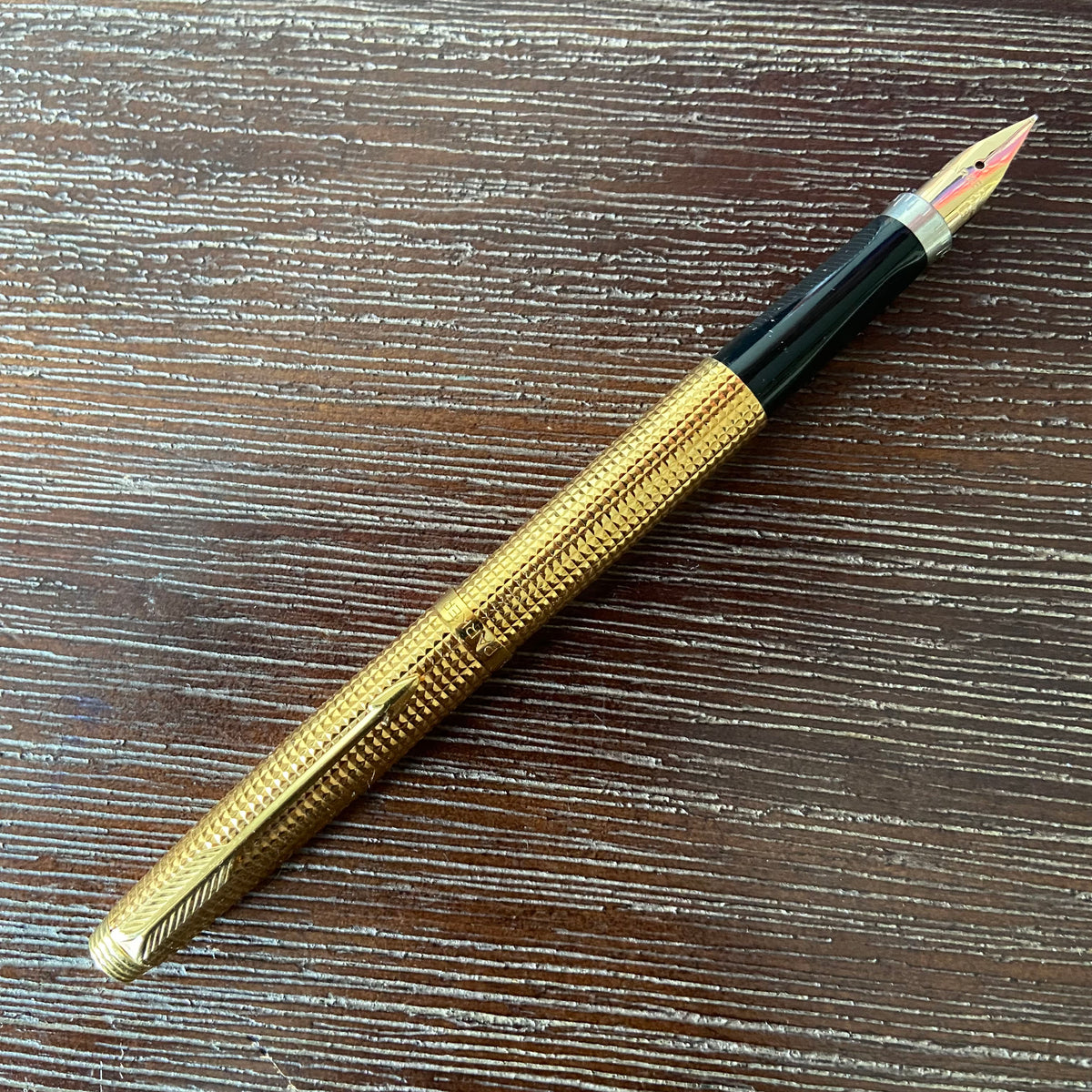 Parker 75 Fountain pen Cross Hatch Deep-etch Pattern