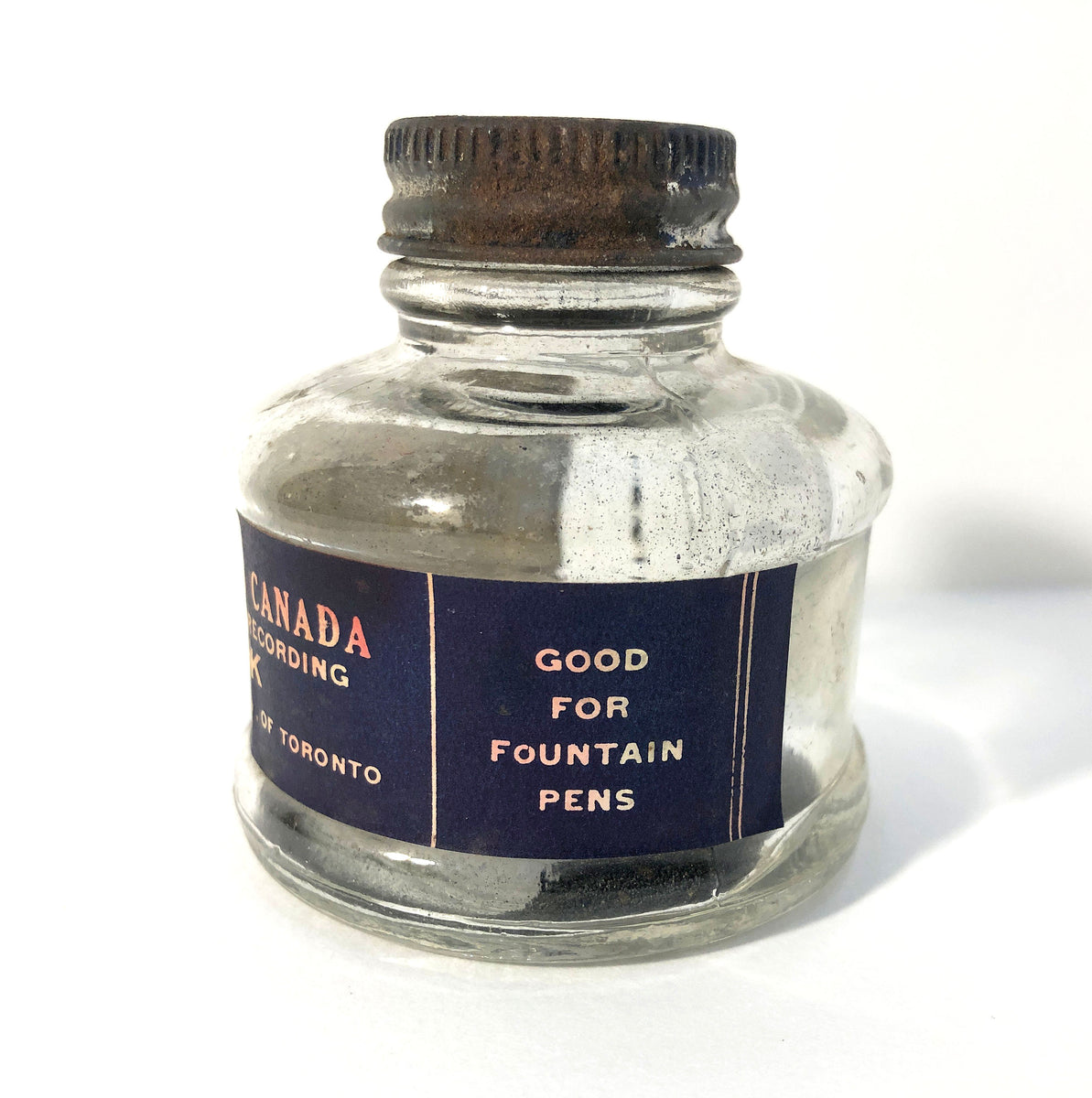 Ink Bottle, Stephens Blue-Black, empty