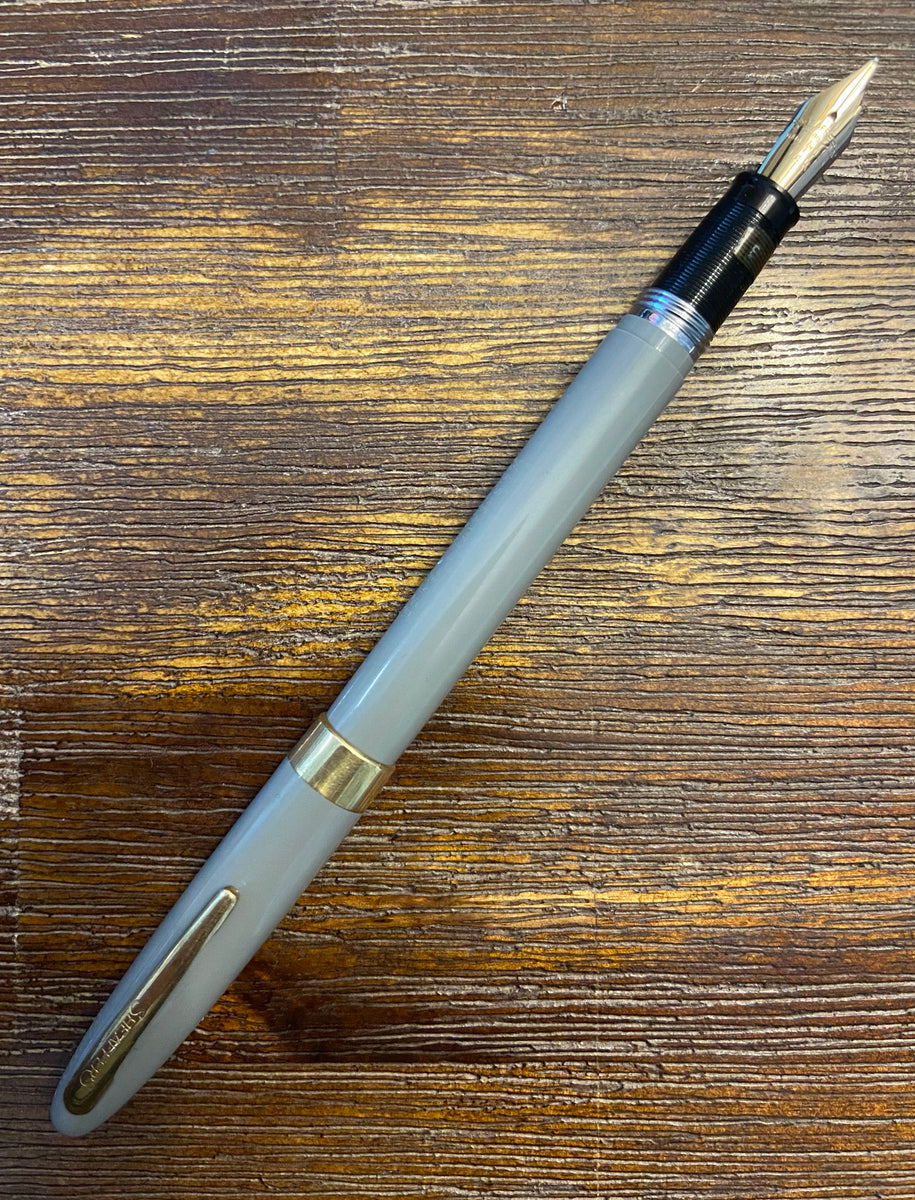 Sheaffer Admiral Snorkel, Pastel Grey Fountain Pen and Pencil Set